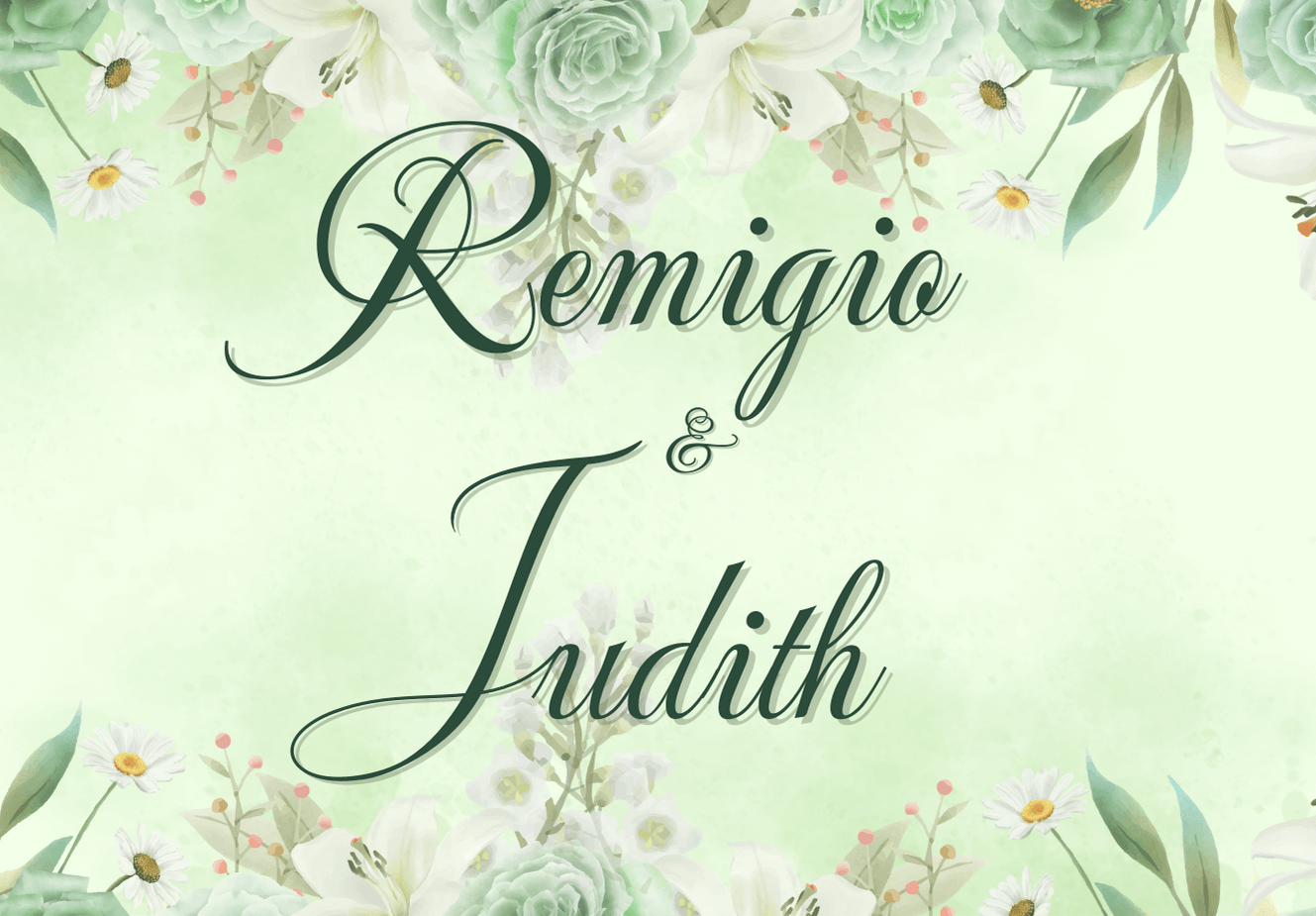 Remigio & Judith - Invitation